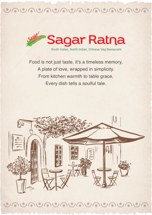 Our Menu - Sagar Ratna