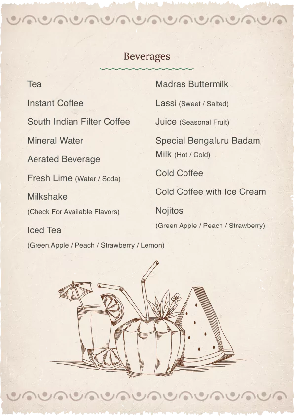 Our Menu - Sagar Ratna
